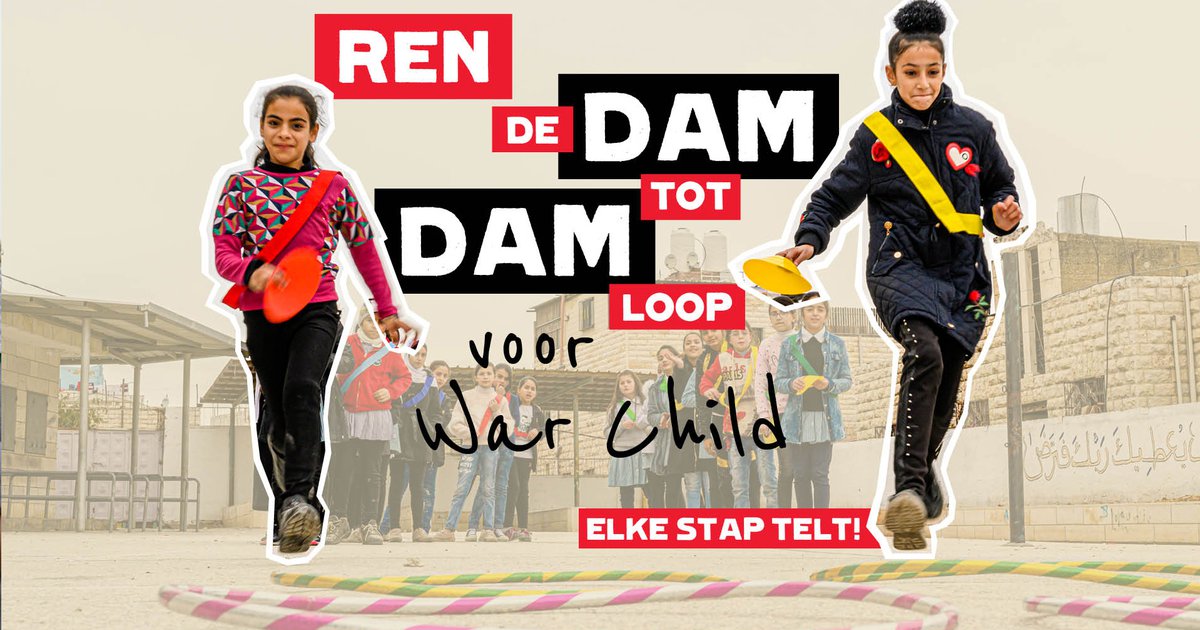 Rosa rent de Dam tot Damloop voor kinderen in oorlog | War Child